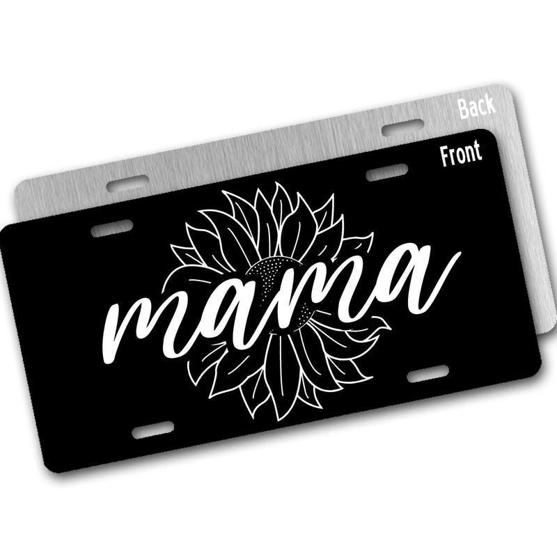 Floral License Plate - Etsy