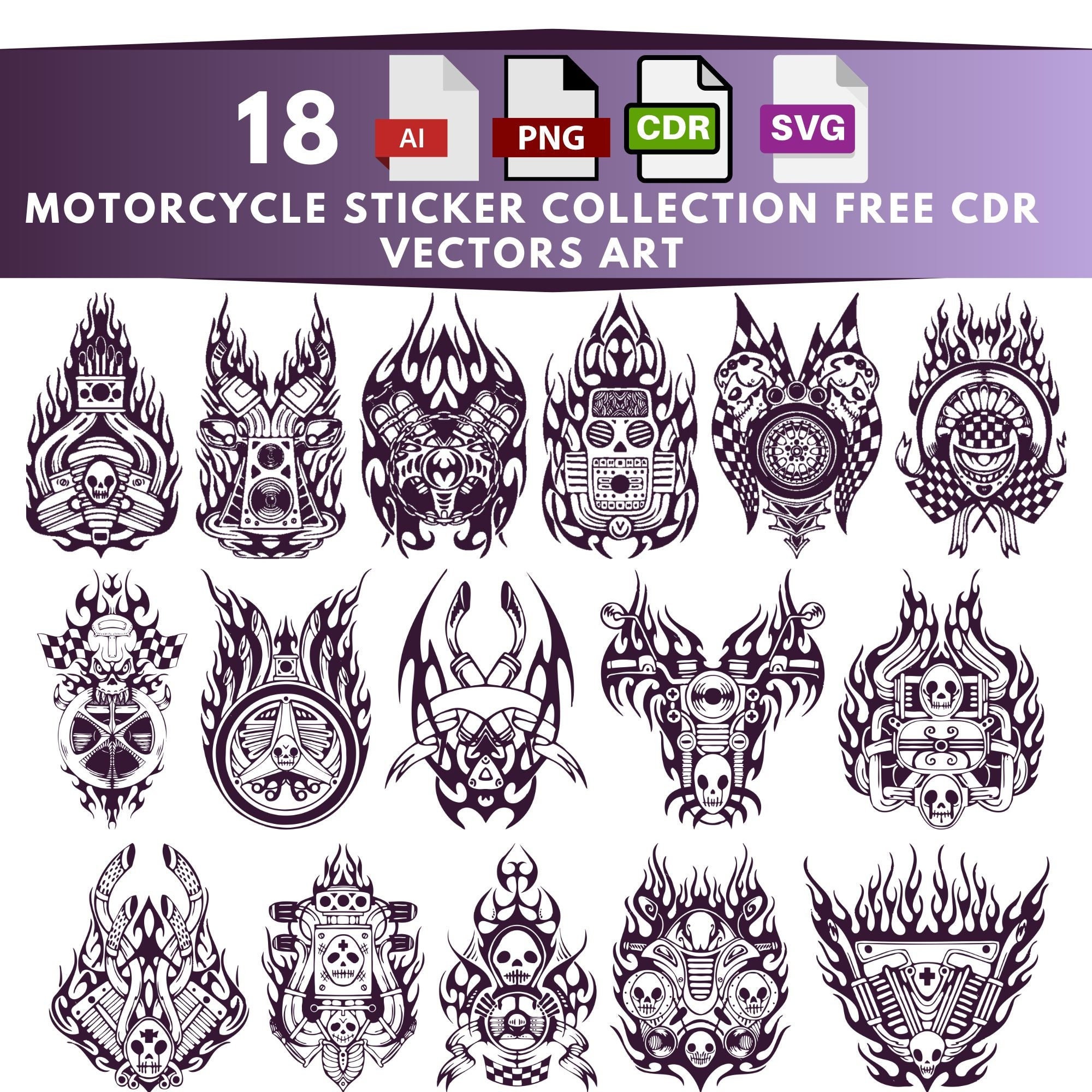 Bike Sticker Designs Free Download