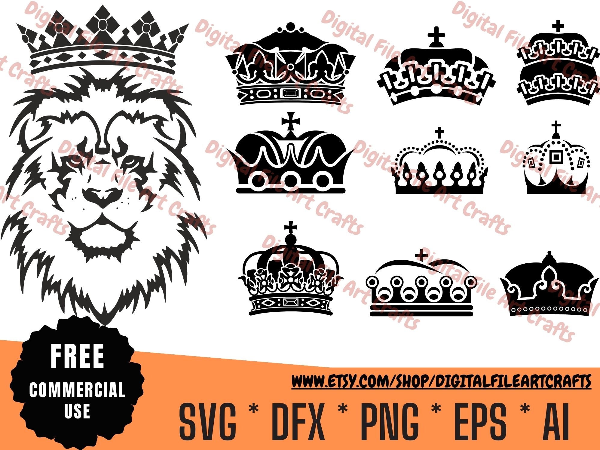 Royal Crowns SVG Bundle for Cricut, CNC, Laser, Etc Creative Projects ...