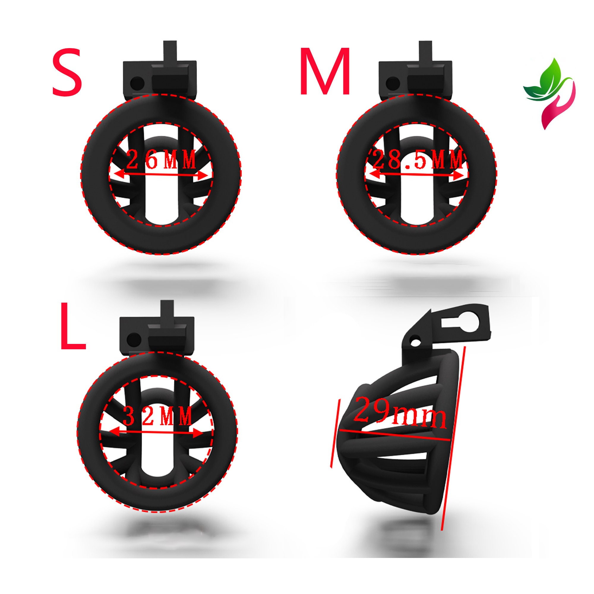 3 Colors Captive Chastity Cage Male Chastity Device - Etsy