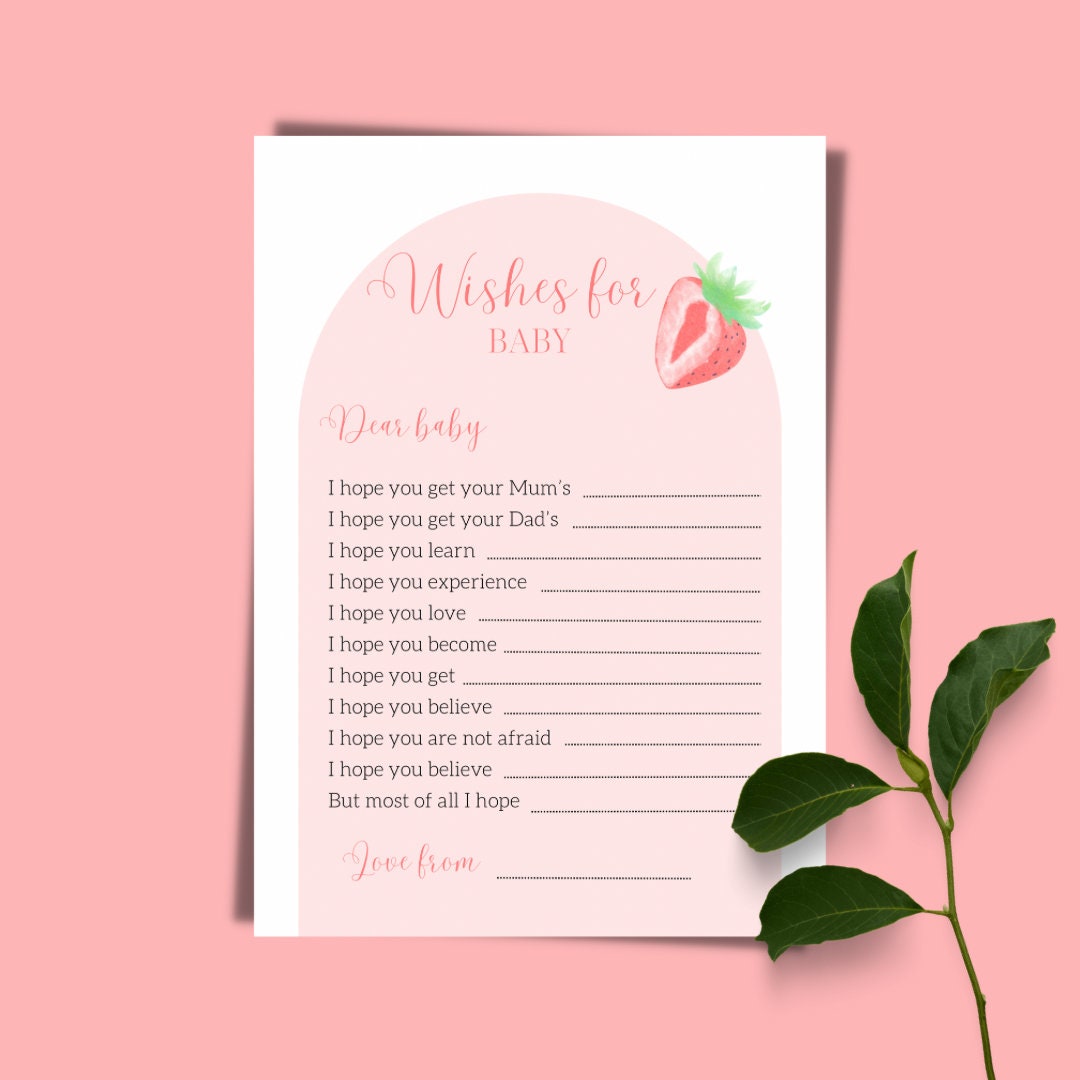 12 Berry Baby Shower Games Printable | Berry Theme Digital Download Fun ...