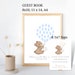 Bear Baby Shower Fingerprint Guest Book | Bear-y Cute Watercolour ...