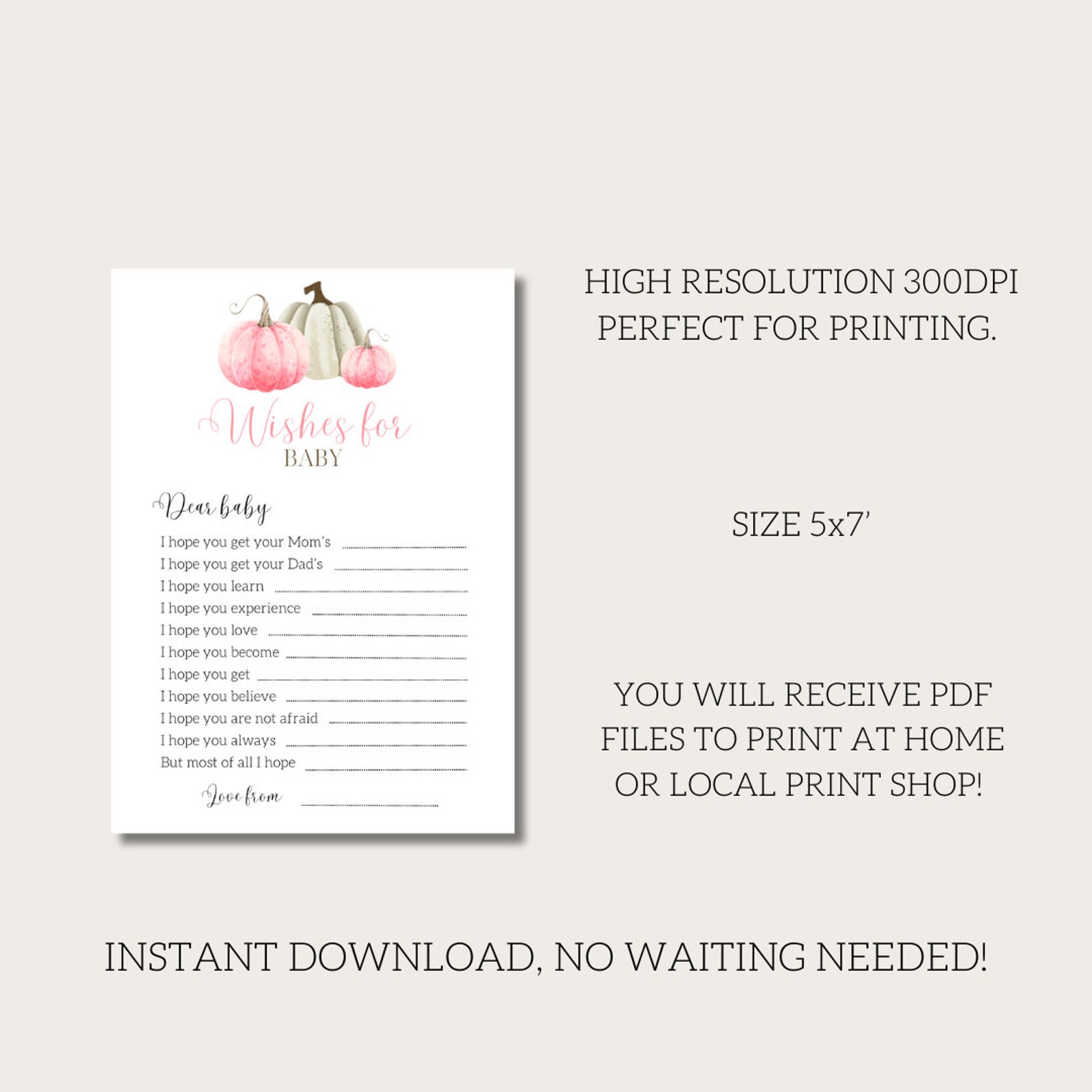 12 Pink Pumpkin Baby Shower Games Printable | Fall Autumn Halloween ...