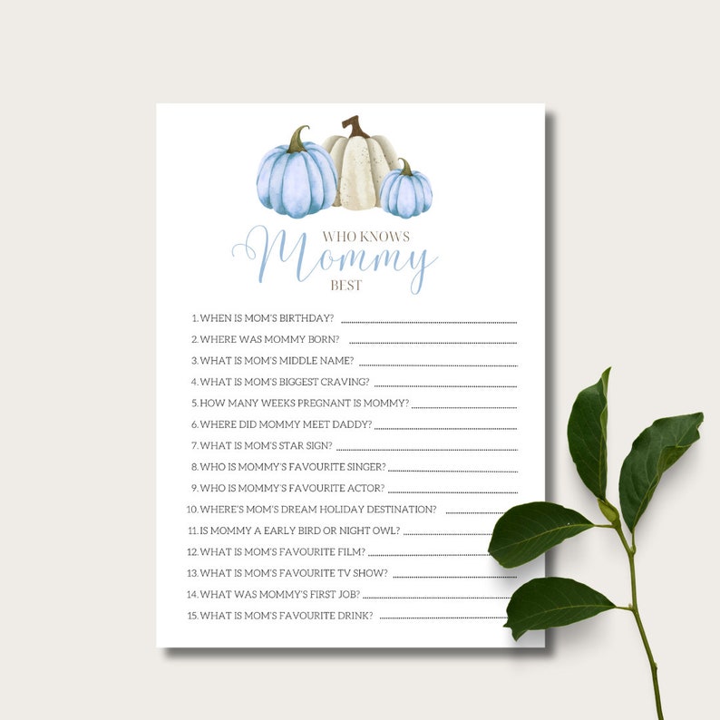 12 Pumpkin Baby Shower Games Printable | Fall Autumn Halloween Theme ...