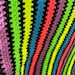 Neon Striped Afghan - Etsy