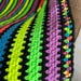 Neon Striped Afghan - Etsy