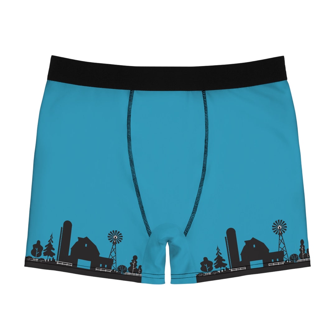 Men's Farmer Boxer Briefs turquoise - Etsy