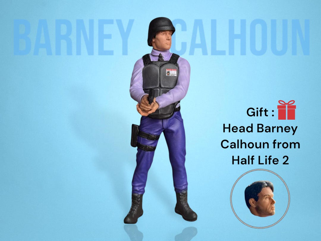 Barney Calhoun Half Life Collectible Figure One-off Model - Etsy