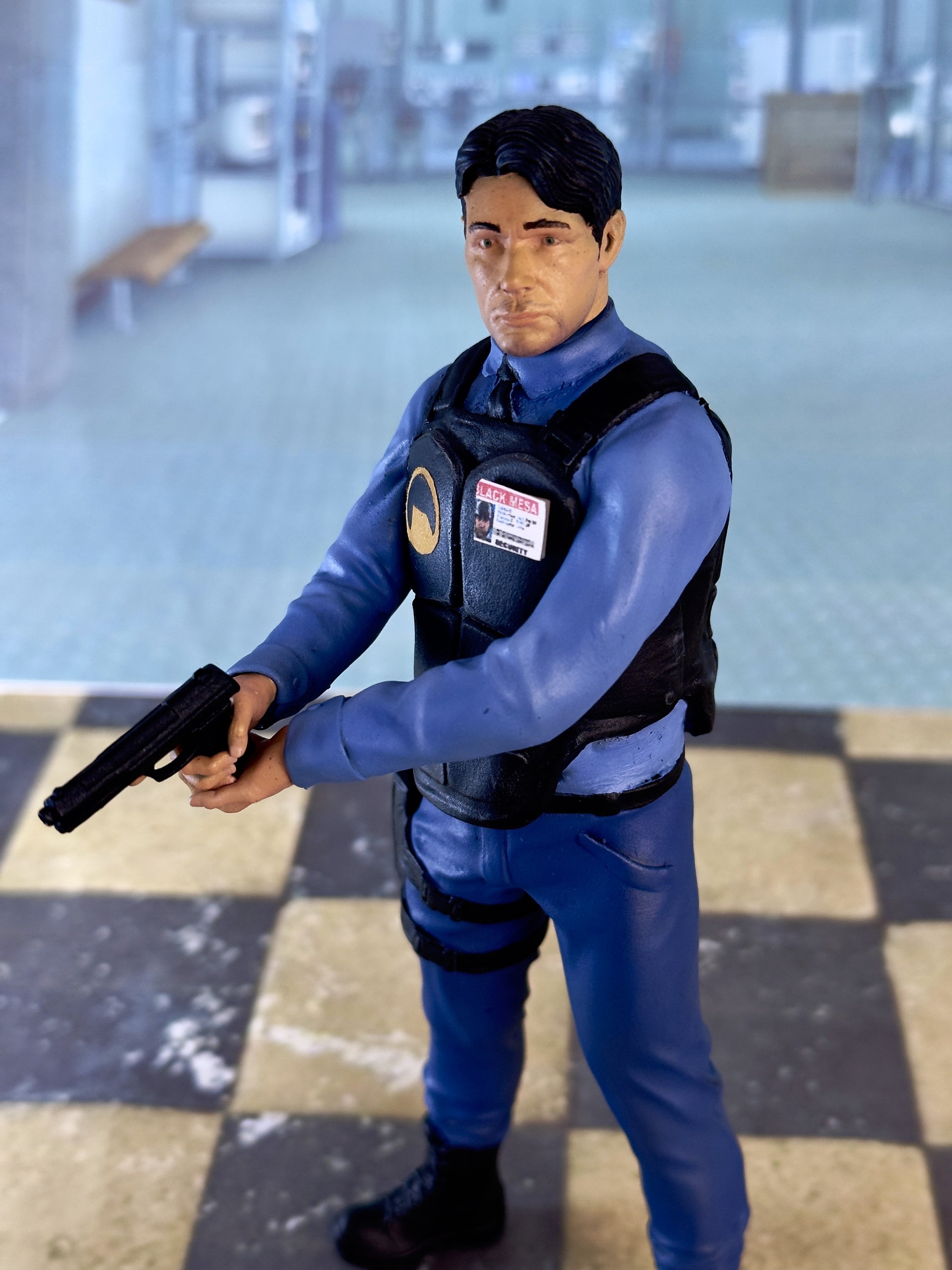 Barney Calhoun Collectible Figure With Interchangeable Heads From Half ...