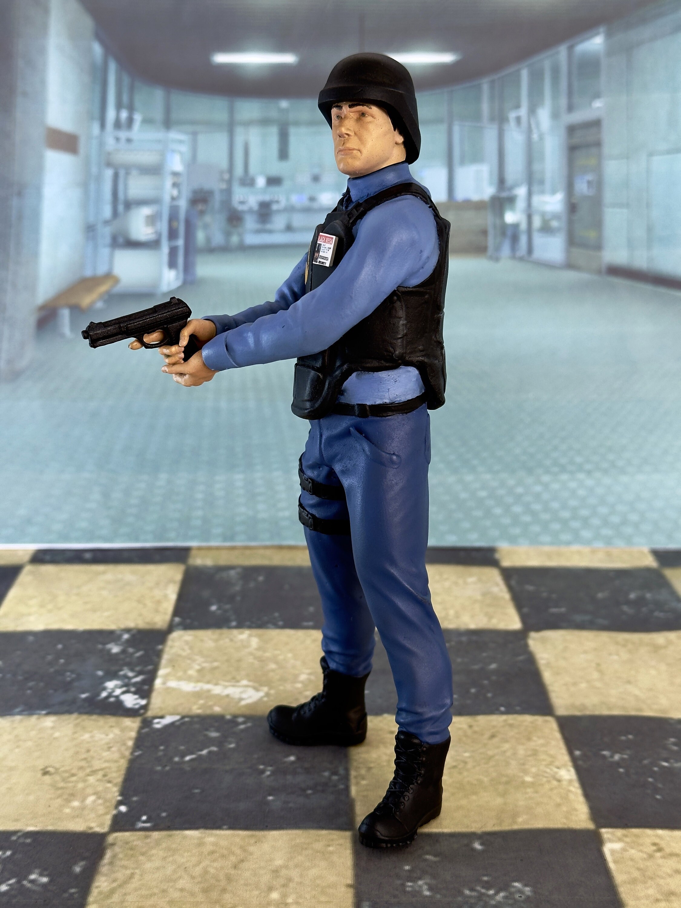 Barney Calhoun Collectible Figure With Interchangeable Heads From Half ...