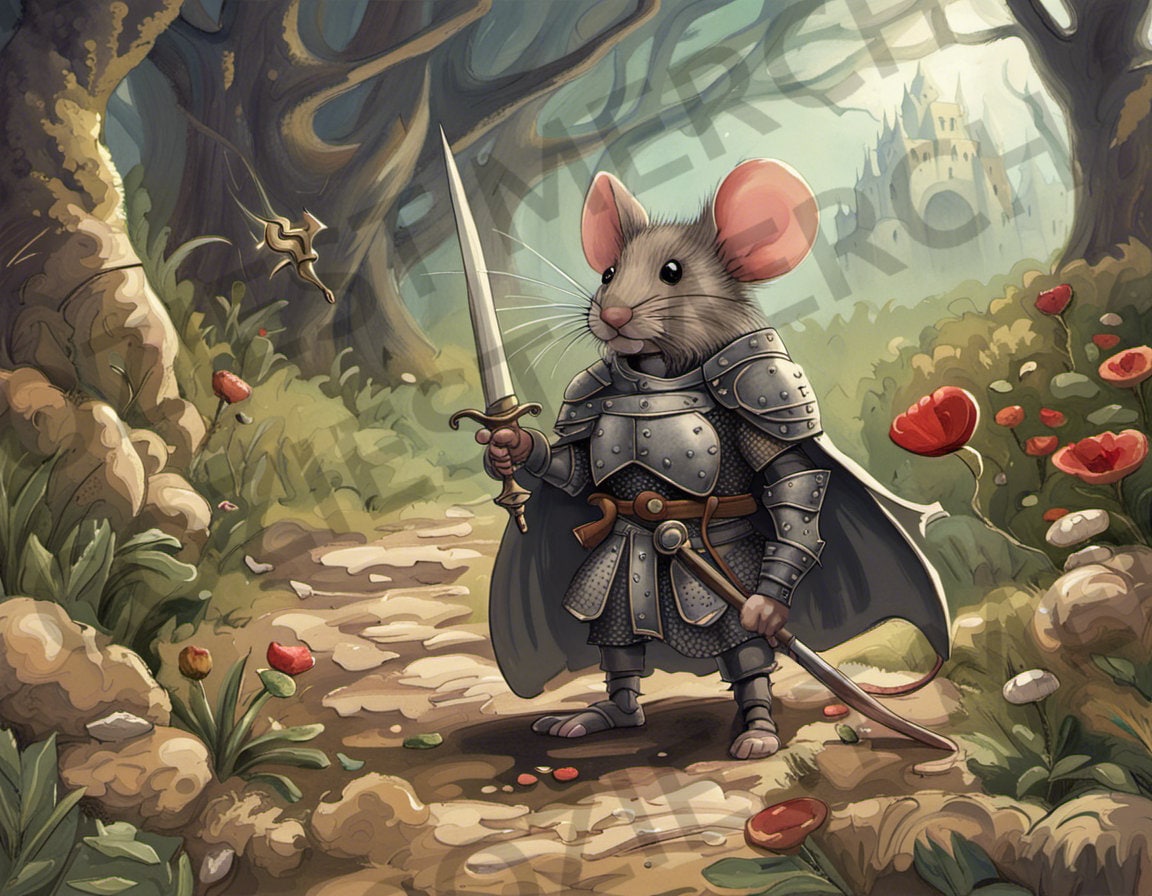 Fantasy Mouse Digital Art Png and Svg Vector Images, Redwall Brian ...