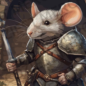 Fantasy Mouse Digital Art Png and Svg Vector Images, Redwall Brian ...