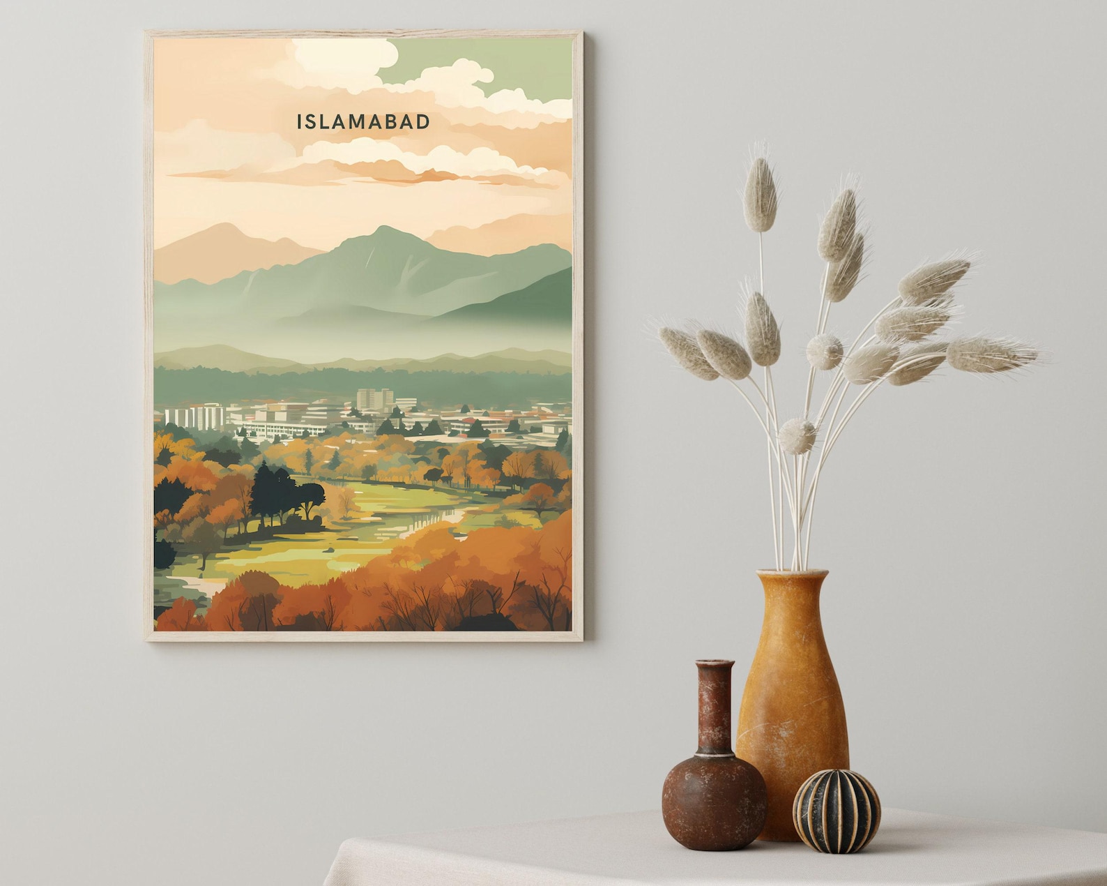 Islamabad Pakistan Travel Print Poster Poster Travel Poster, Islamabad ...