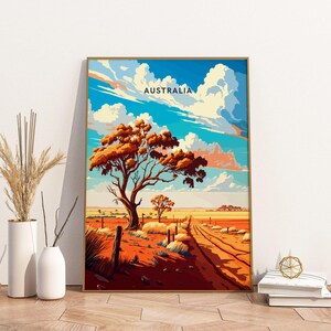 Australian Outback Travel Print Poster Poster Travel Poster, Australian ...