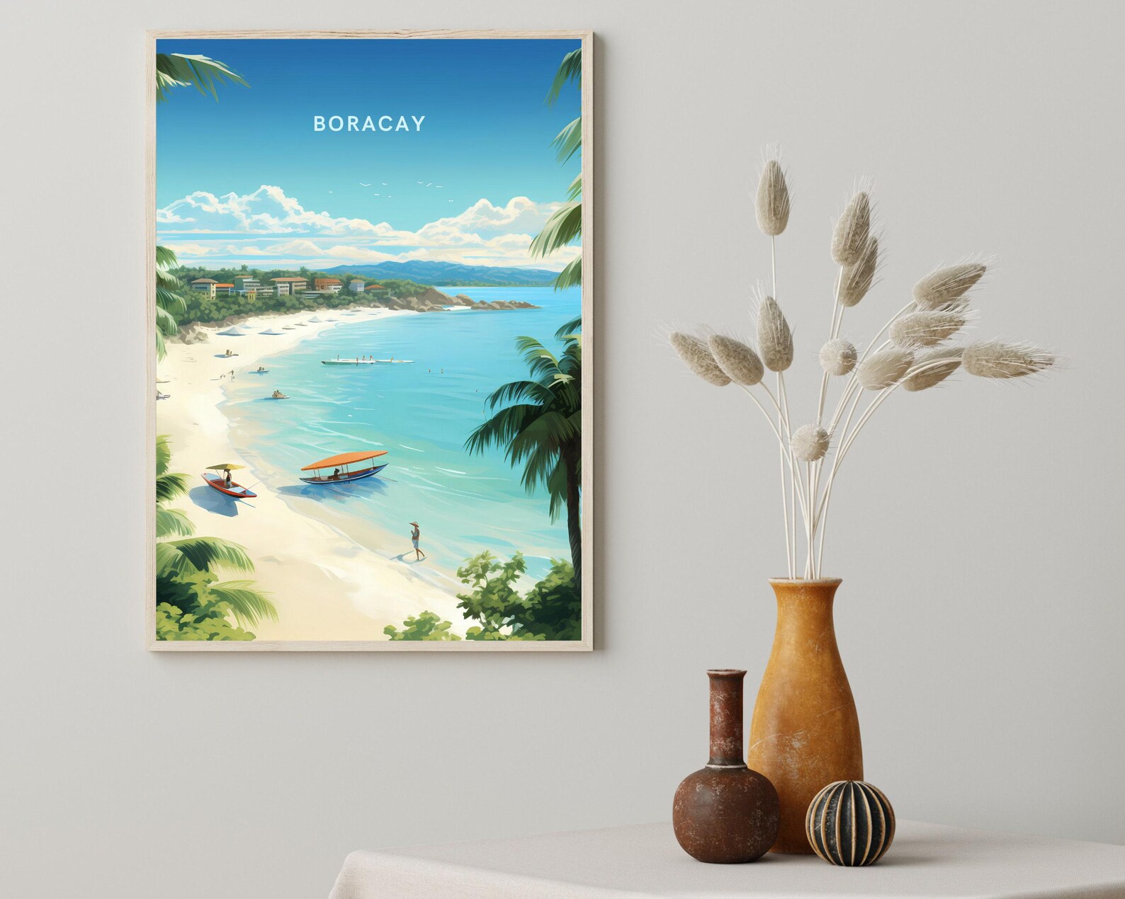 Boracay Philippines Travel Print Poster Poster Travel Poster, Boracay ...