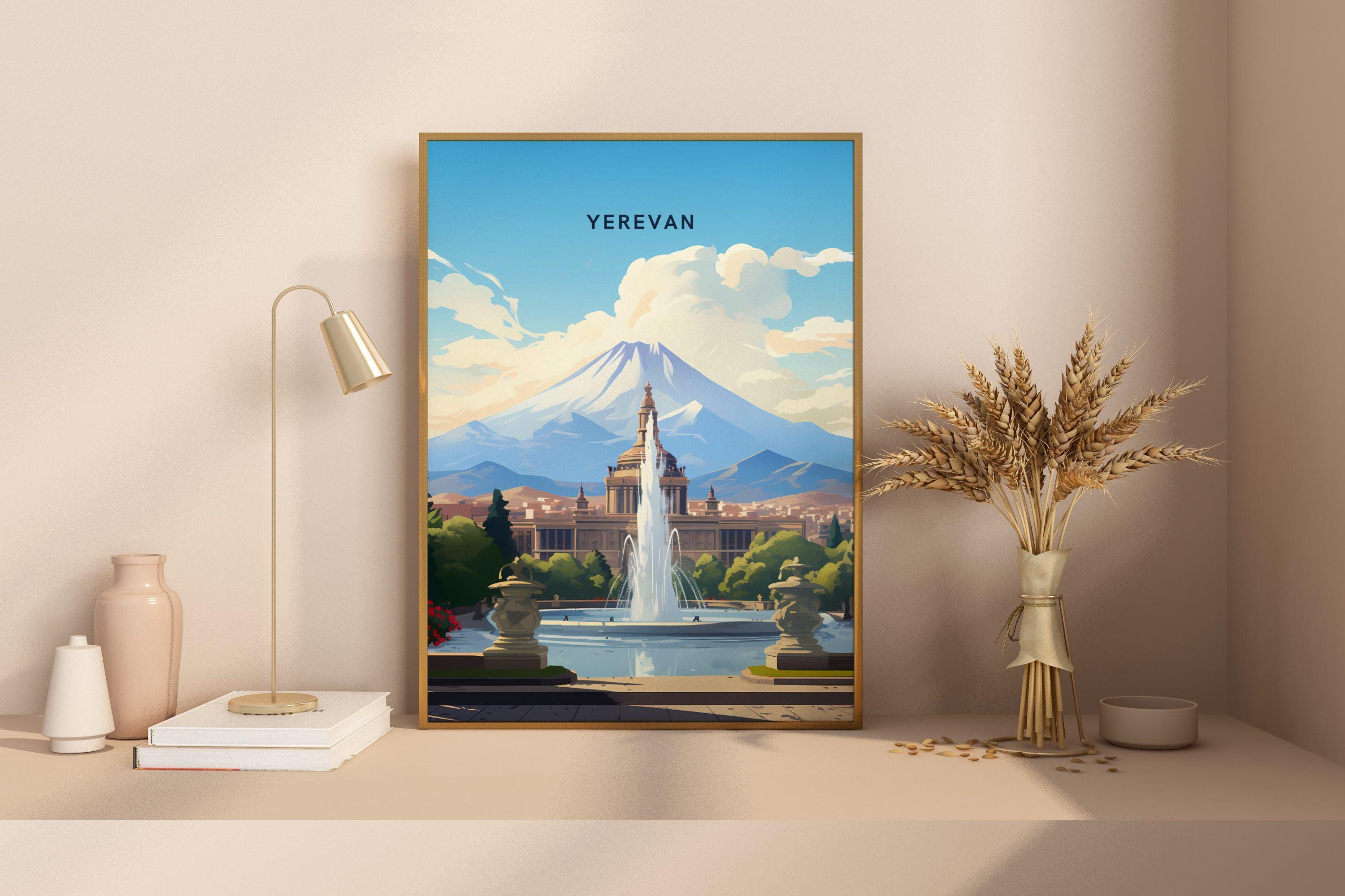 Yerevan Armenia Travel Poster Print Print Travel Poster, Yerevan ...