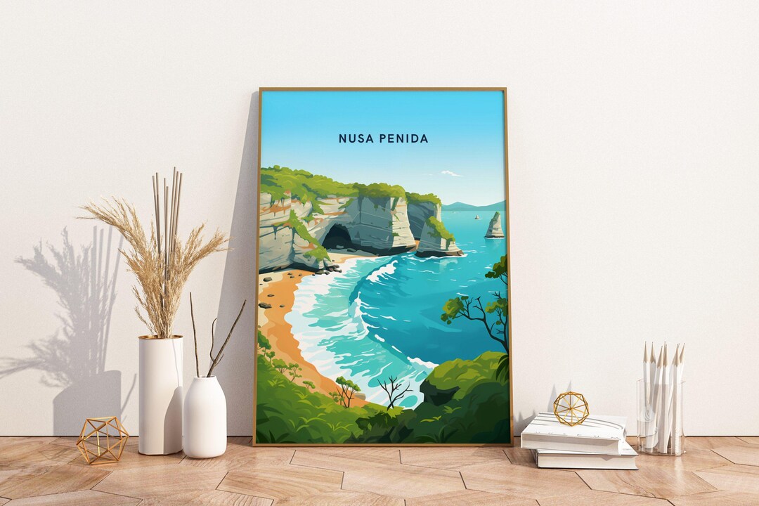 Breathtaking Beauty of Nusa Penida Indonesia Travel Print Poster Poster ...