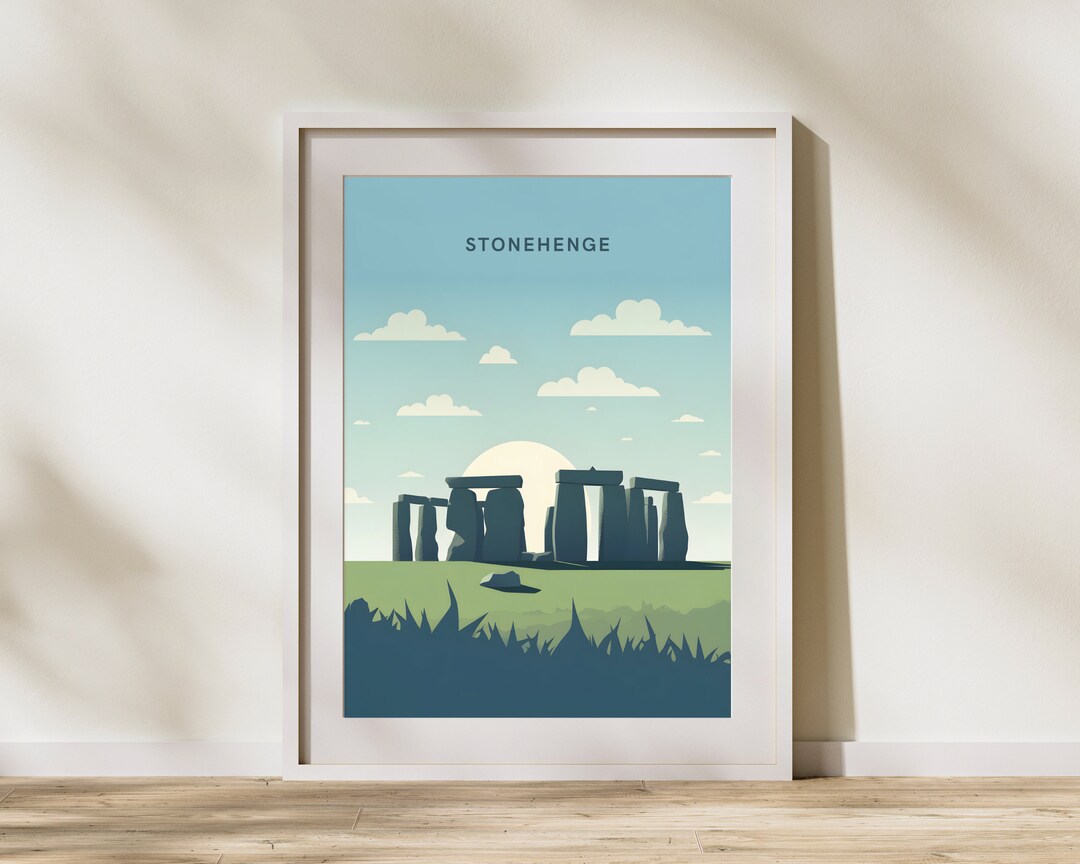 Stonehenge England UK Travel Poster Artwork | Retro Print | Vintage ...