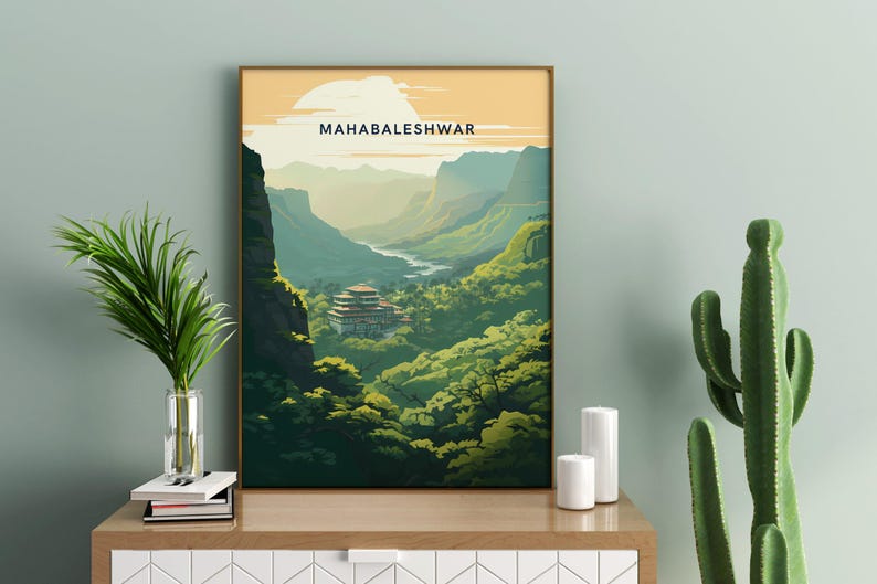 Mahabaleshwar India Travel Print Poster Poster Travel Poster ...