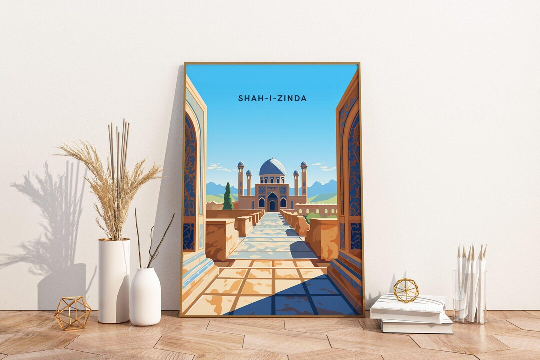 Shah Travel Poster, Shah Wall Art Print, Vintage Travel Decor - Etsy