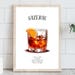Sazerac Cocktail Print Print Travel Poster, Sazerac Cocktail Print Wall ...