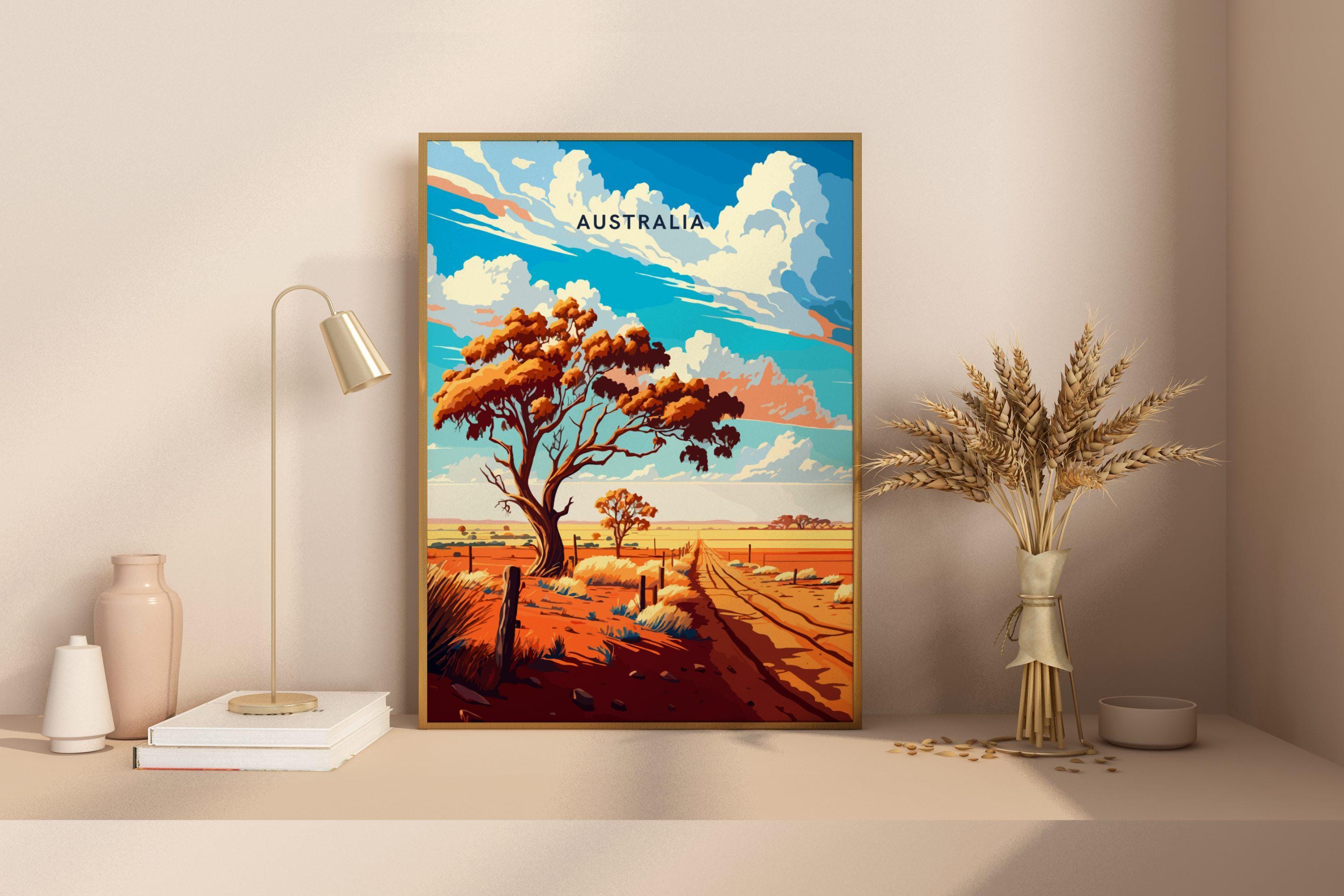 Australian Outback Travel Print Poster Poster Travel Poster, Australian ...