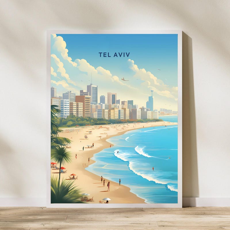 Tel Aviv Poster - Etsy