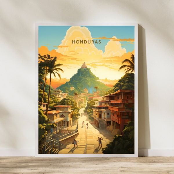 Honduras Retro Poster Etsy honduras-retro-poster-etsy