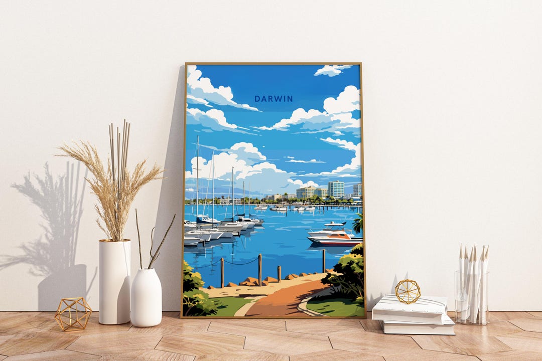 Darwin Australia Travel Print Poster Poster Travel Poster, Darwin ...