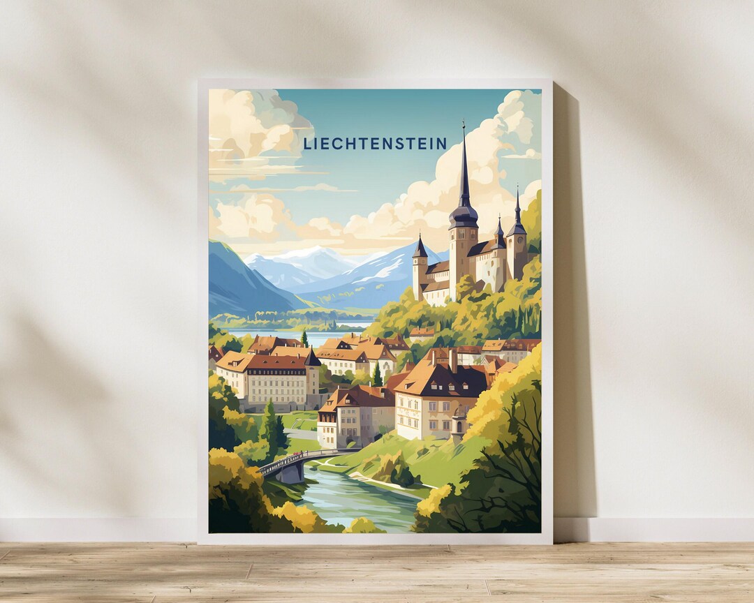 Liechtenstein Travel Print Poster Poster Travel Poster, Liechtenstein ...