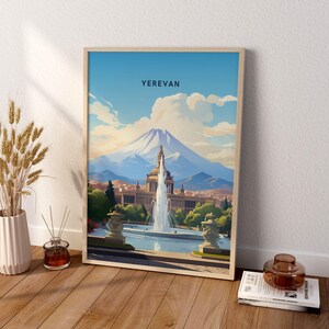 Yerevan Armenia Travel Poster Print Print Travel Poster, Yerevan ...