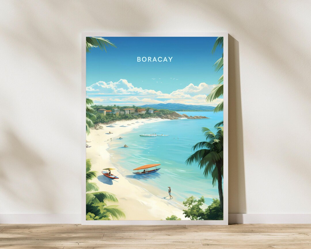 Boracay Philippines Travel Print Poster Poster Travel Poster, Boracay ...