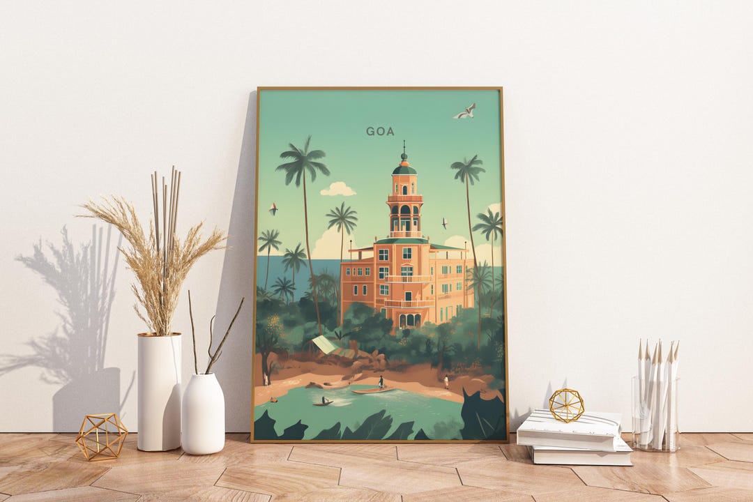 Goa India Travel Poster Artwork | Retro Print | Vintage Artwork | Wall ...