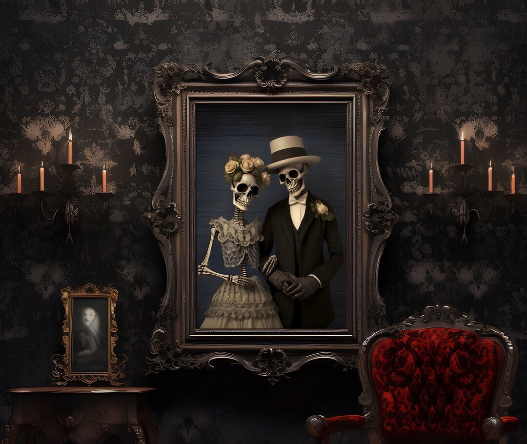 Gothic Wedding Dark Romance Romantic Skeletons Dark Decor - Etsy
