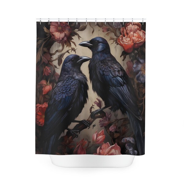 Raven Shower Curtain - Etsy