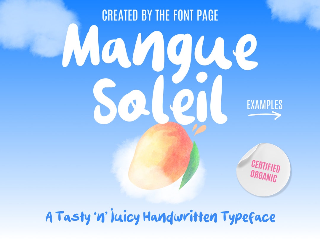 Mangue Soleil Font: Handwritten Calligraphy Font (TTF & OTF) - Etsy