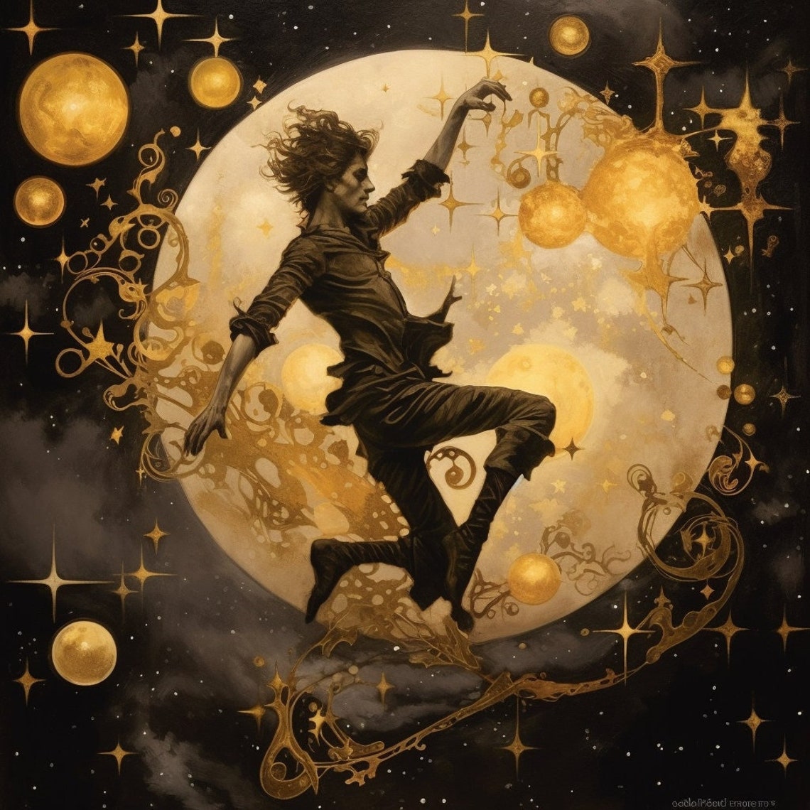 The Fool Man Walk by the Moon - Etsy