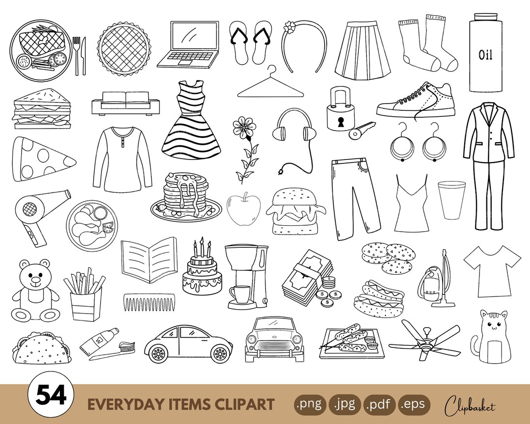 Everyday Items Clipart Everyday Objects Clip Art Everyday Use - Etsy Everyday Items Clipart Everyday Objects Clip Art Everyday Use - Etsy