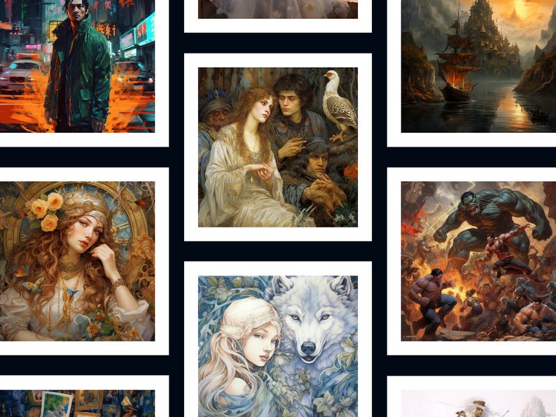 Midjourney AI Image Generation Prompts - 200 Artist's Styles Guide E ...