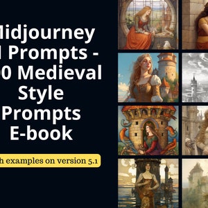 Midjourney AI Prompts - 100 Medieval Styles Prompts E-book - Etsy