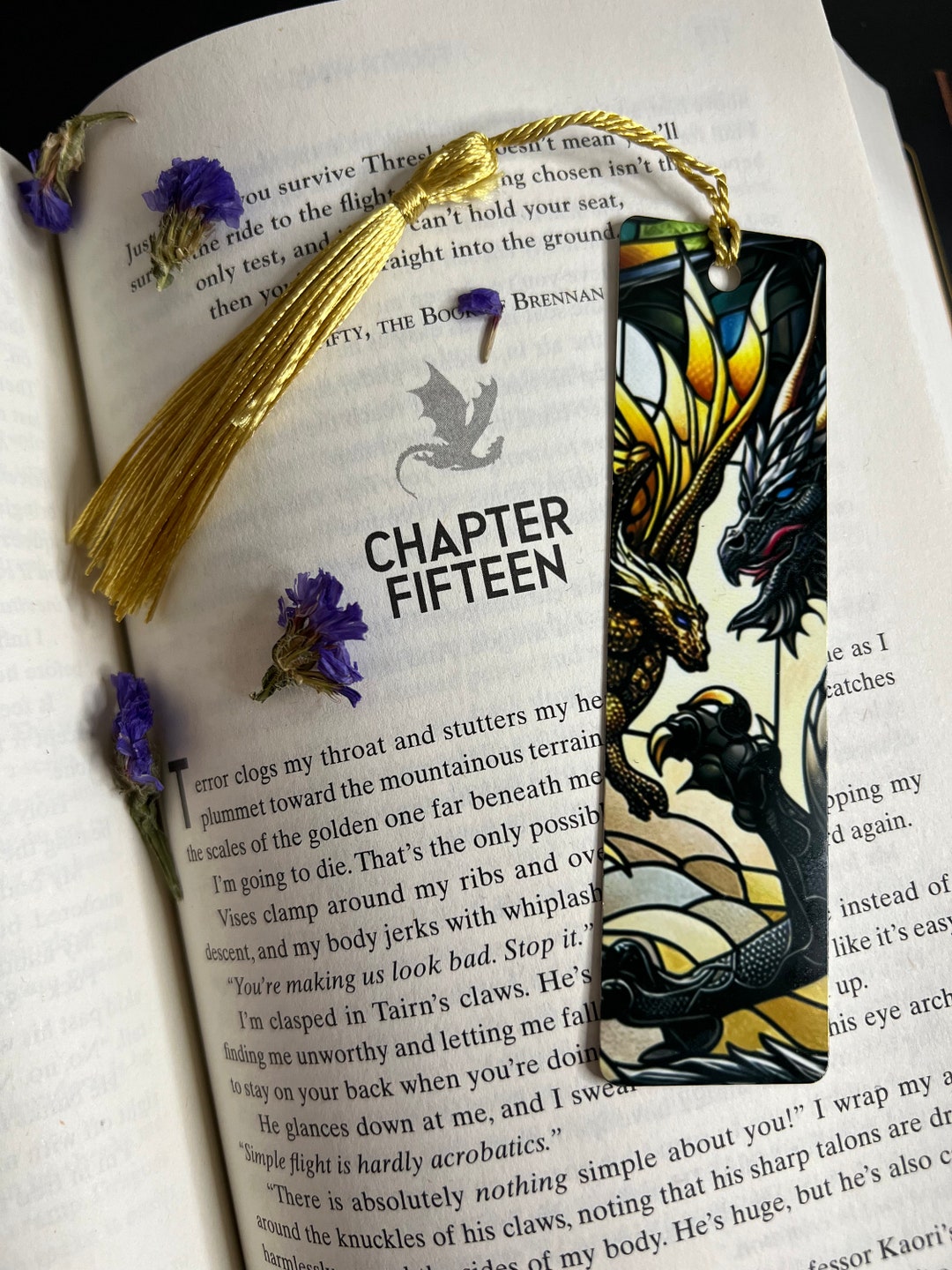 Fourth Wing Dragon Inspired Bookmark Xaden Riorson Violet Sorrengail Booktok Gifts for Her Book ...