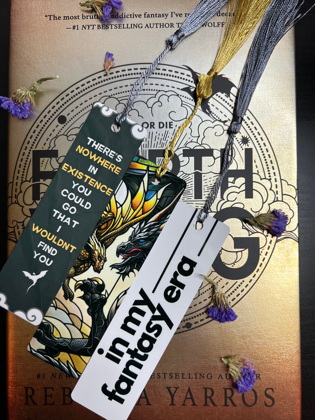 3 Pack Romantasy Fourth Wing Merch Inspired Bookmarks Xaden Riorson ...