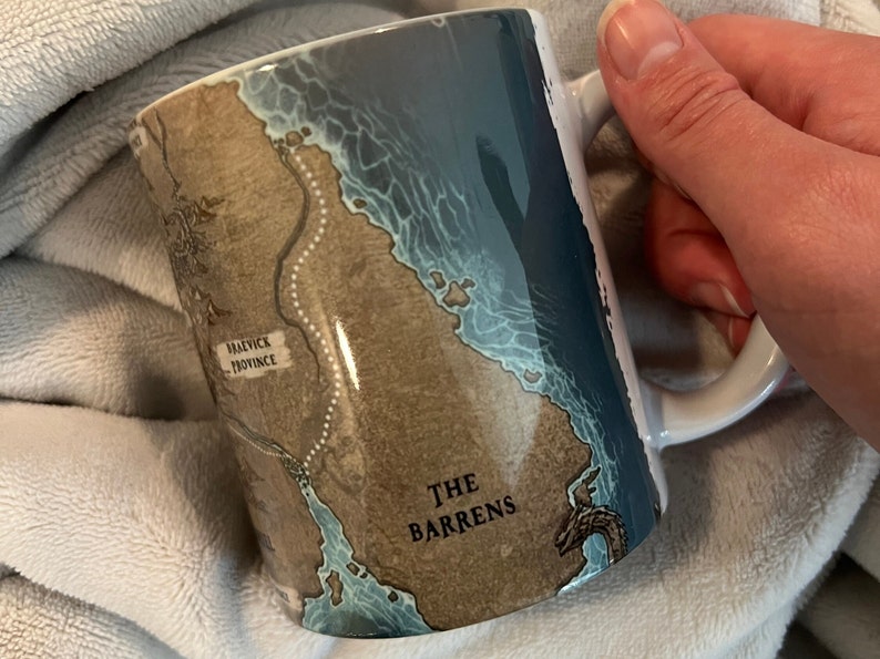 Fourth Wing Map Mug the Continent Navarre Poromiel, Empyrean Series ...
