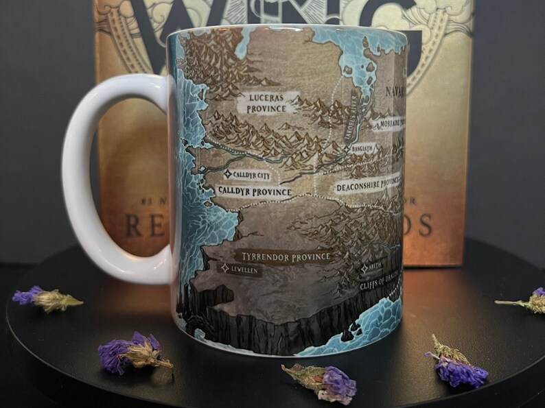 Fourth Wing Map Mug the Continent Navarre Poromiel, Empyrean Series ...