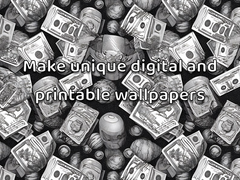 Money Patterns | 11 Seamless Prints, Digital Paper, Repeating Pattern ...