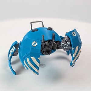 Splatoon Crab Tank, Articulated Model, 3D Printed in TPU and PLA ...