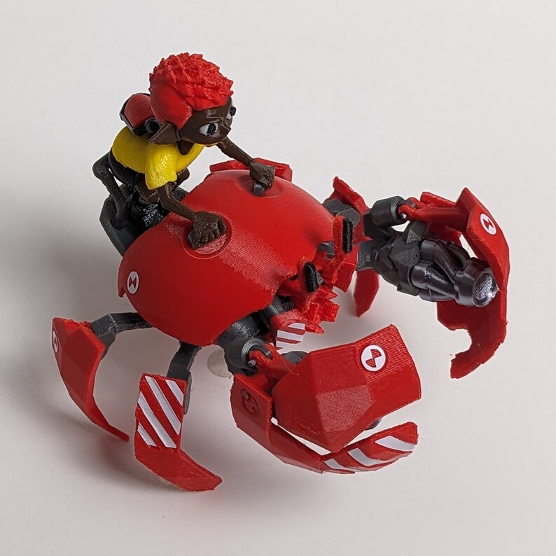 Splatoon Crab Tank MK4, Articulated Model, 3D Printed in TPU and PETG ...