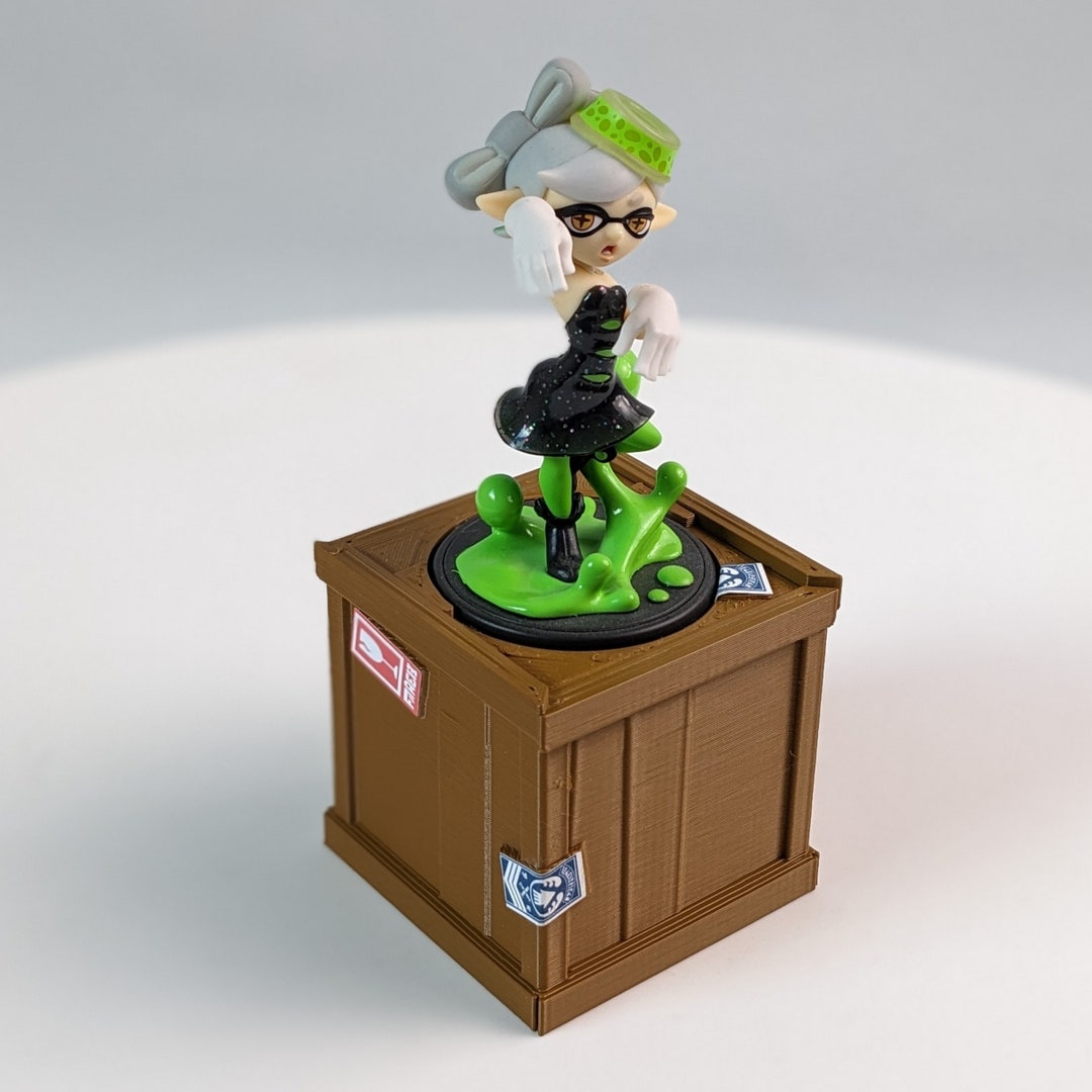 Crate for Splatoon Amiibo to Stand On, Crate From Splatoon 2 & 3, 3D ...