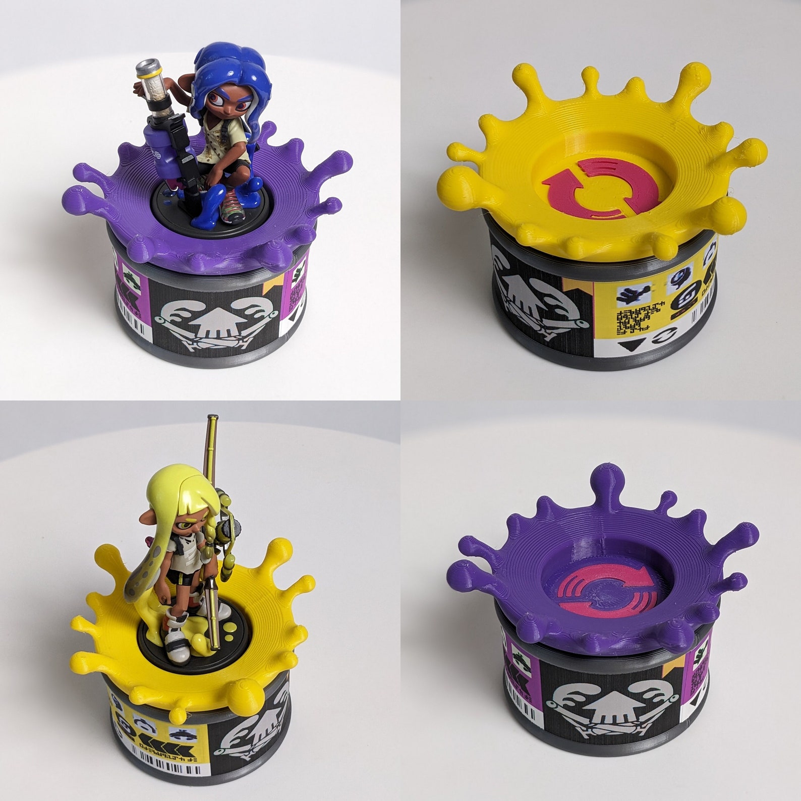 Ink Splash Amiibo Stand, Based on the Canned Special From Splatoon 3 ...
