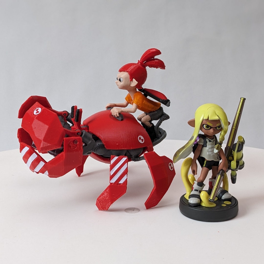 Splatoon Crab Tank MK4, Articulated Model, 3D Printed in TPU and PETG ...